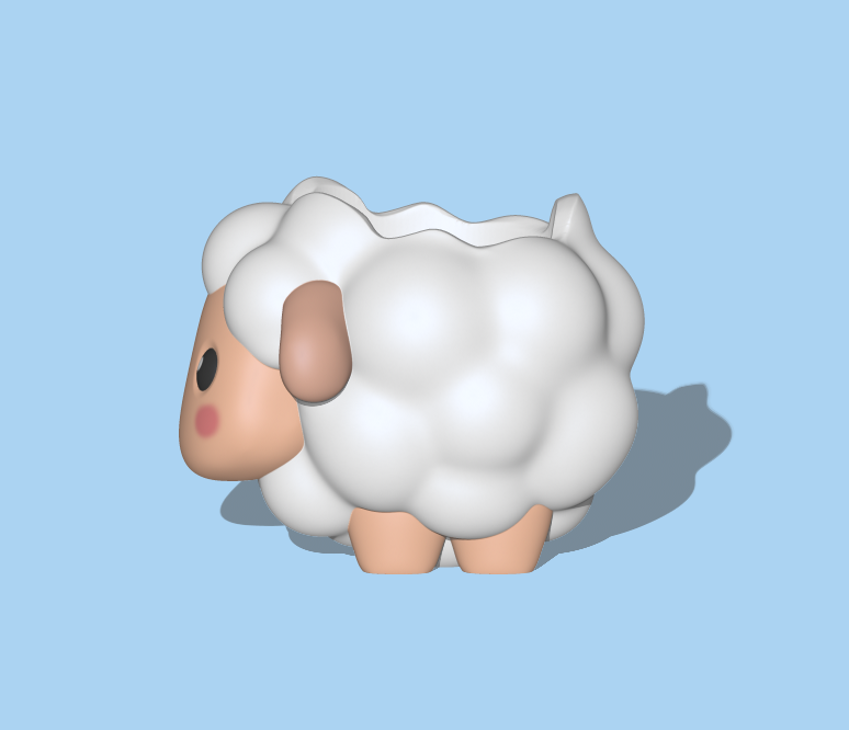 3D file Cute Sheep Pot 🐑 ・3D printing model to download・Cults