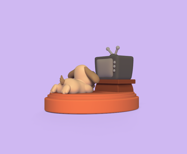Файл 3D Dog Tv 🐕 ・3D-печать дизайна для загрузки・Cults