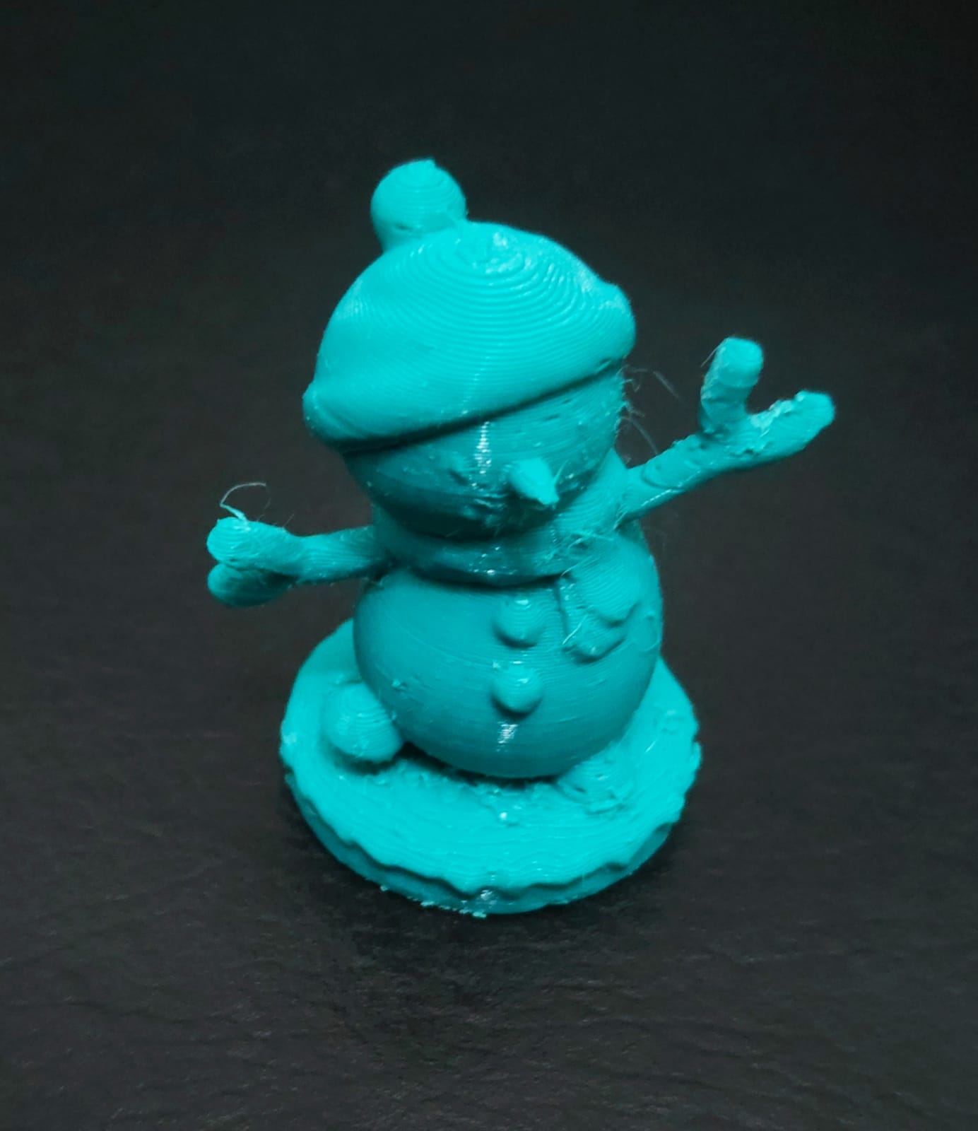 3D file Happy Snowman ☃️ ・3D printable model to download・Cults