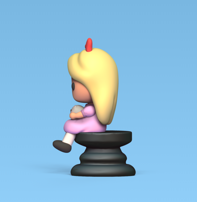 ♟️ Alice Chess - Side A - Queen - Alice・ 3D File for ・Cults