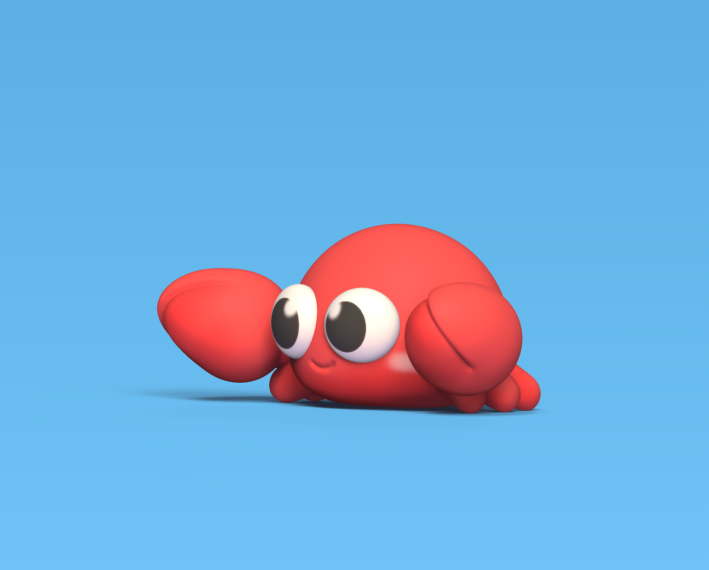 3D file Cute Crab 🦀 ・3D printing idea to download・Cults