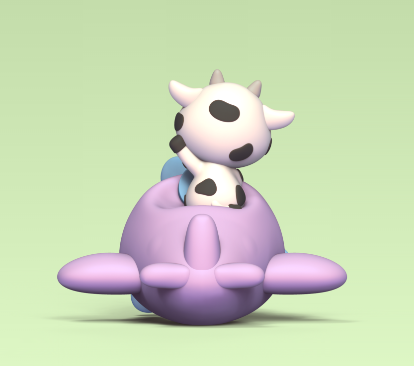 3D file Cow Airplane 🐄・Design to download and 3D print・Cults