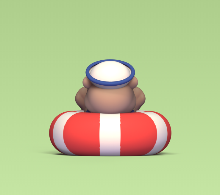 3D file Otter on the Pool Float 🦦 ・3D printer design to download・Cults