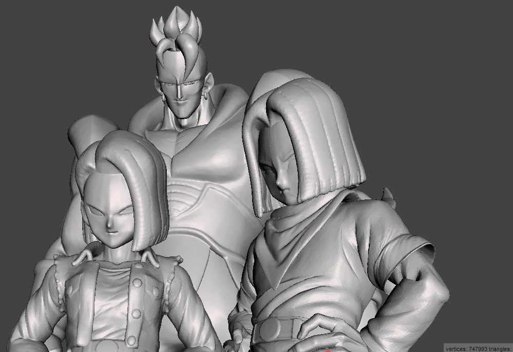 3D file Androids 16 - 17 - 18 🤖 ・3D print design to download・Cults