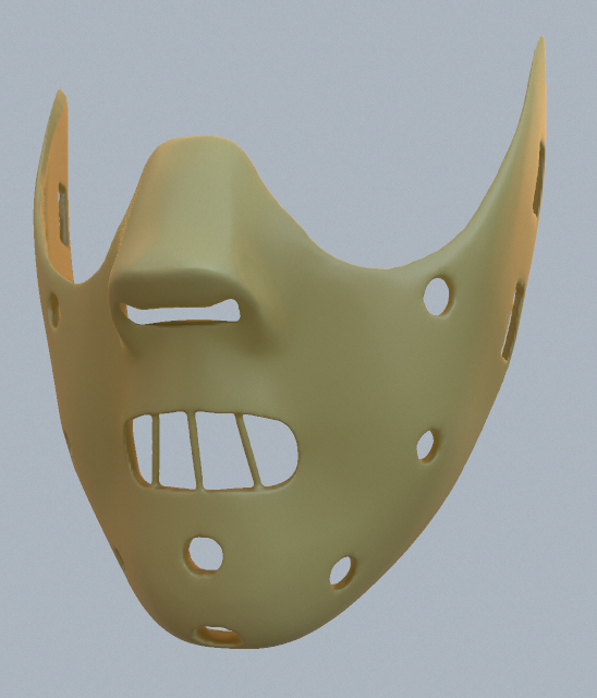 Файл STL Hannibal Lecter Tribute Mask 🎦 (OBJ)・Модель 3D-принтера для ...