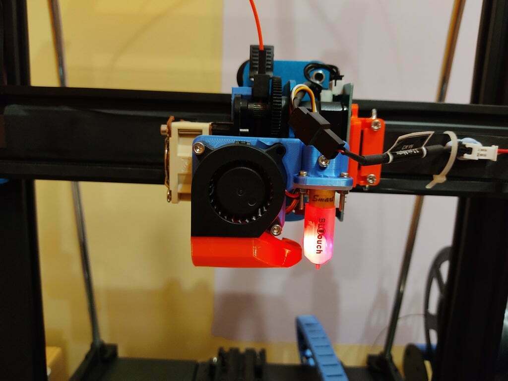 🧨 Artillery Sidewinder X1 / Artillery Genius Futuristic fan duct for BLTouch mount・Free STL File ...