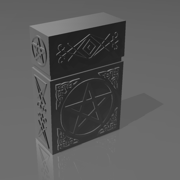 📦 CARD BOX - WITCHCRAFT // TAROT V1・ STL File for ・Cults