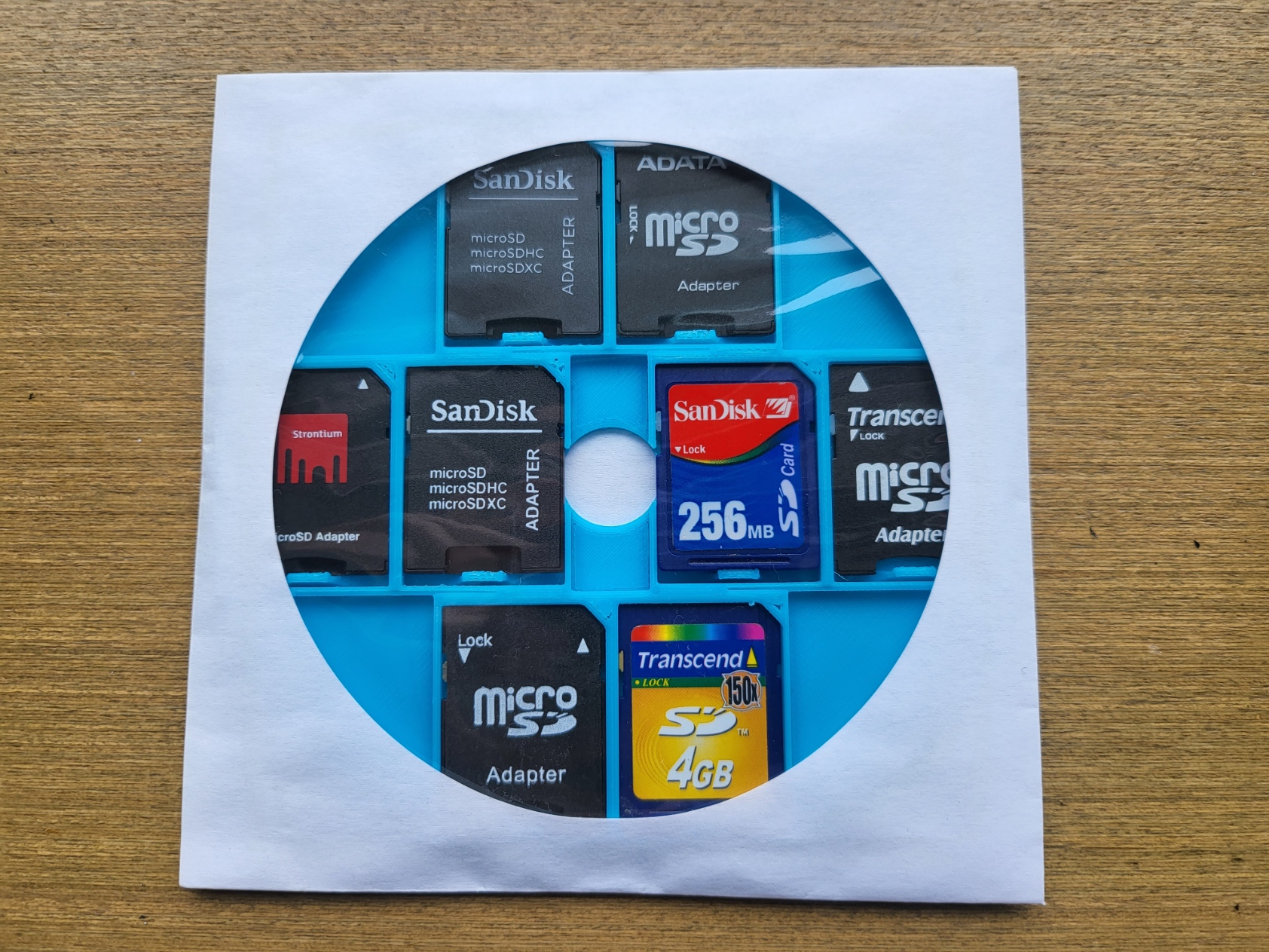 💽 SD + Micro SD card on CD・Free STL File for ・Cults