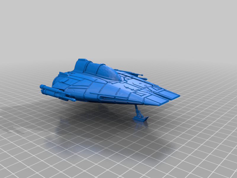 ⭐ A-Wing (star wars legion scale)・Free STL File for ・Cults