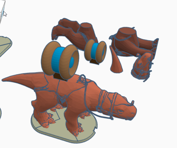 ⭐ Fambaa (version 2, star wars legion scale)・Free STL File for ・Cults