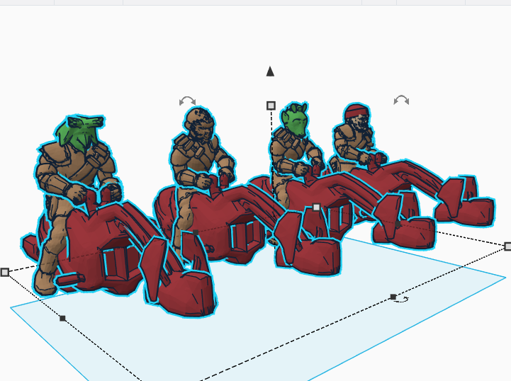 ⭐ Scum Swoop Bikers (star wars legion scale)・Free STL File for ・Cults