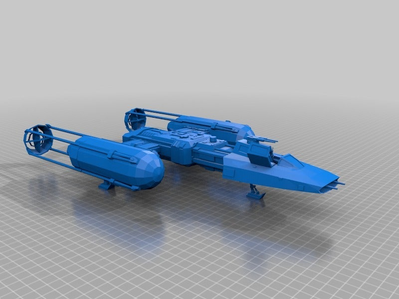 🪶 Y Wing (star wars legion scale)・Free STL File for ・Cults