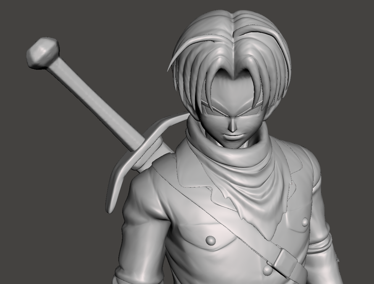 STL file Future Trunks Dragon Ball Super 3D Model 🔮 ・3D printable ...