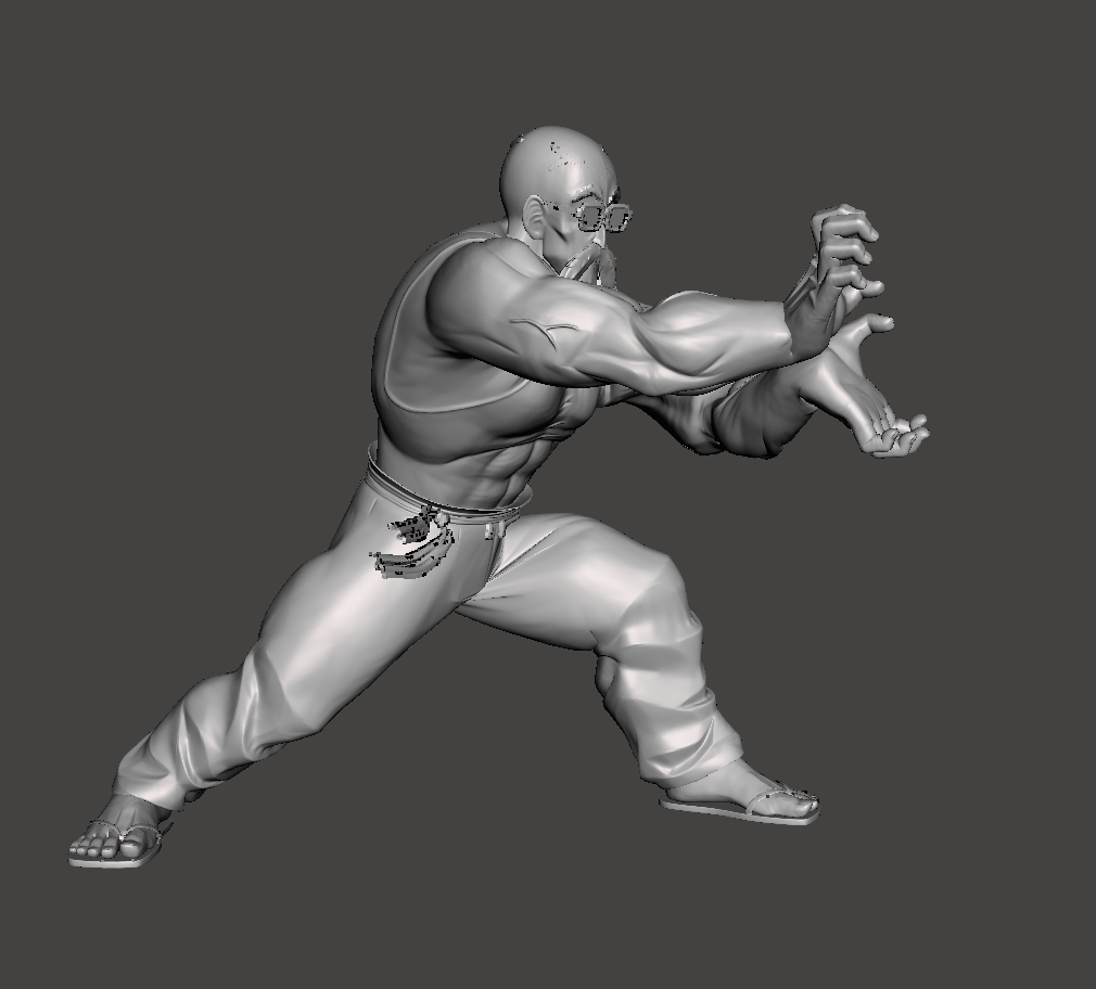 STL file Master Roshi (Full Power) 3D Model 🎲 ・3D print design to ...