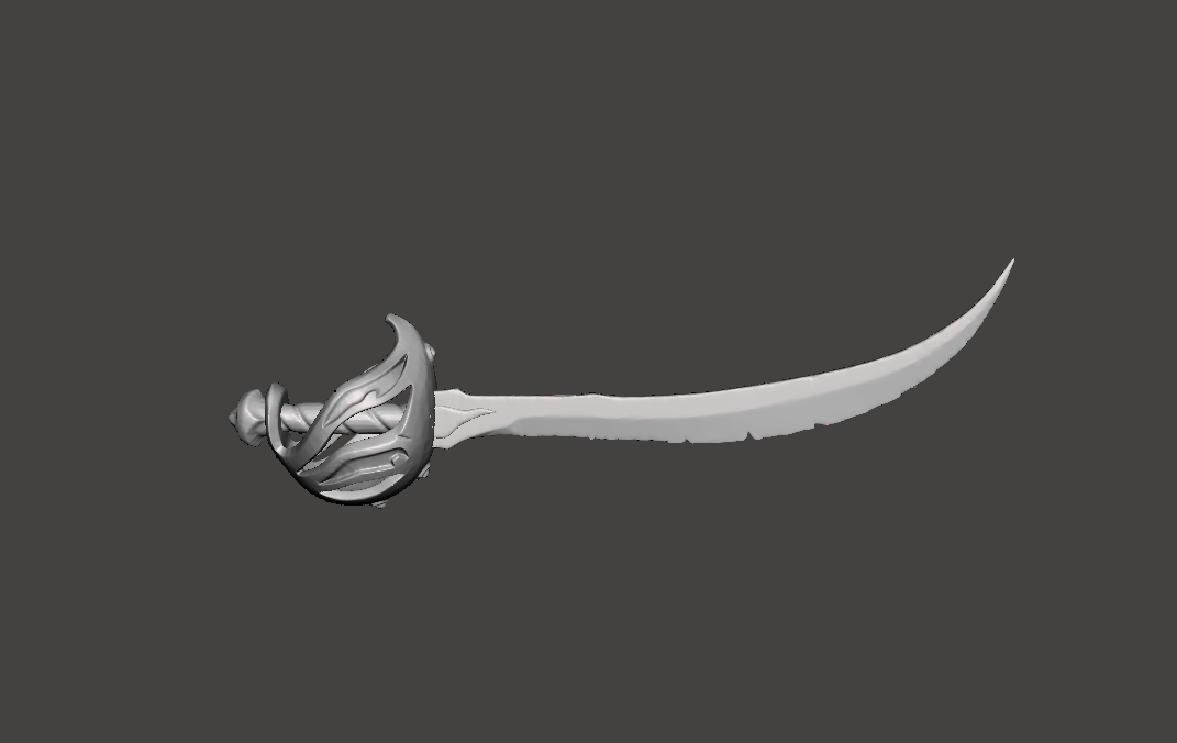 🎲 Mercenary Cutlass 3D Model・ STL File for ・Cults