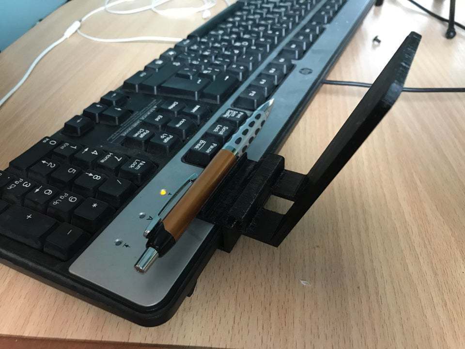 Free STL file Phone stand for keyboard 📞 ・3D print design to download・Cults