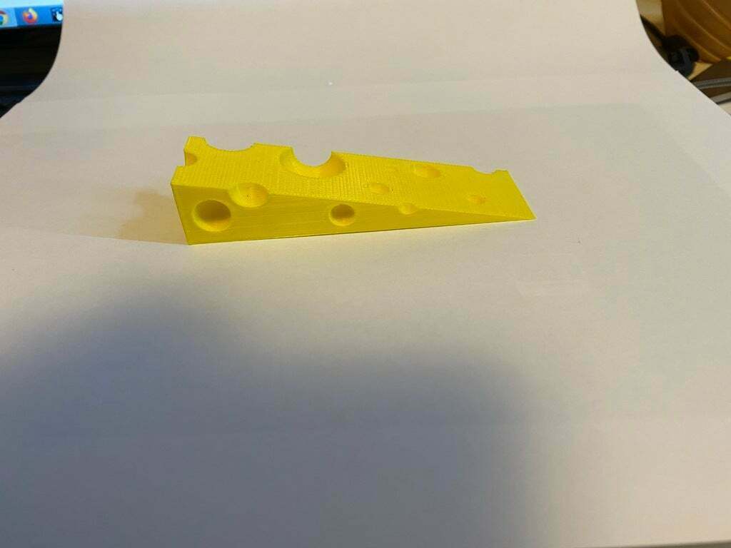 Free STL file Cheese Door Stop 🧀 ・3D printable design to download・Cults