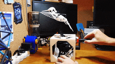 🎨 "The Flight of the Hummingbird" / Automaton・ 3D File for ・Cults