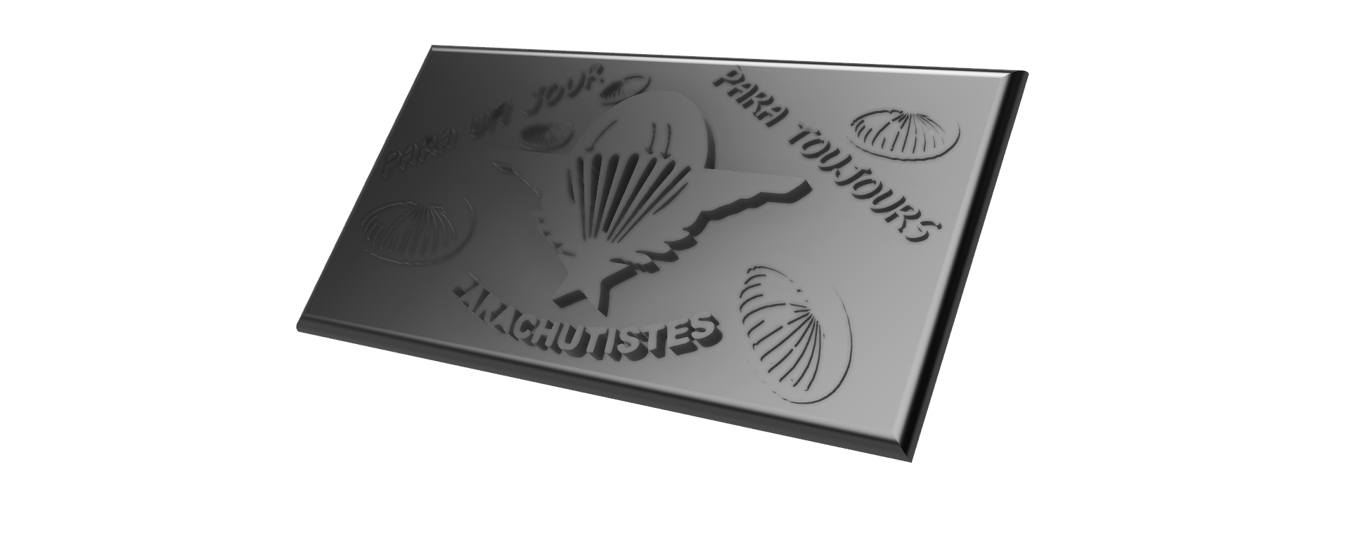 🪂 Parachute plate・Free STL File for ・Cults