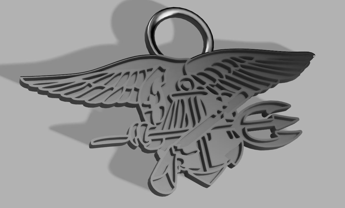 Free STL file Navy Seals Keychain 🗝️ ・3D printable model to download・Cults