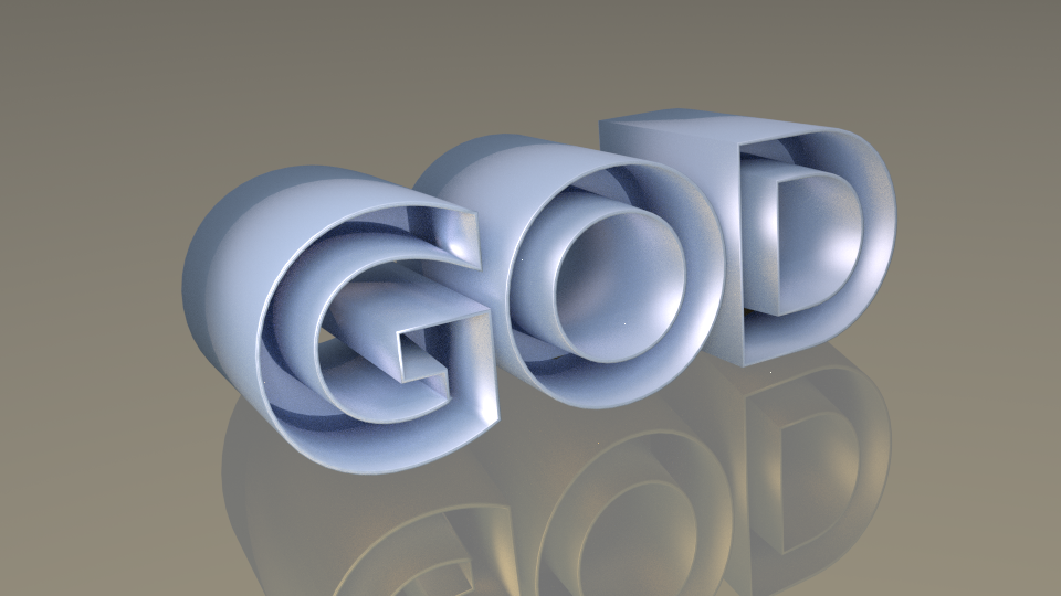 3D file Awesome God Text 🎨 ・3D printer design to download・Cults