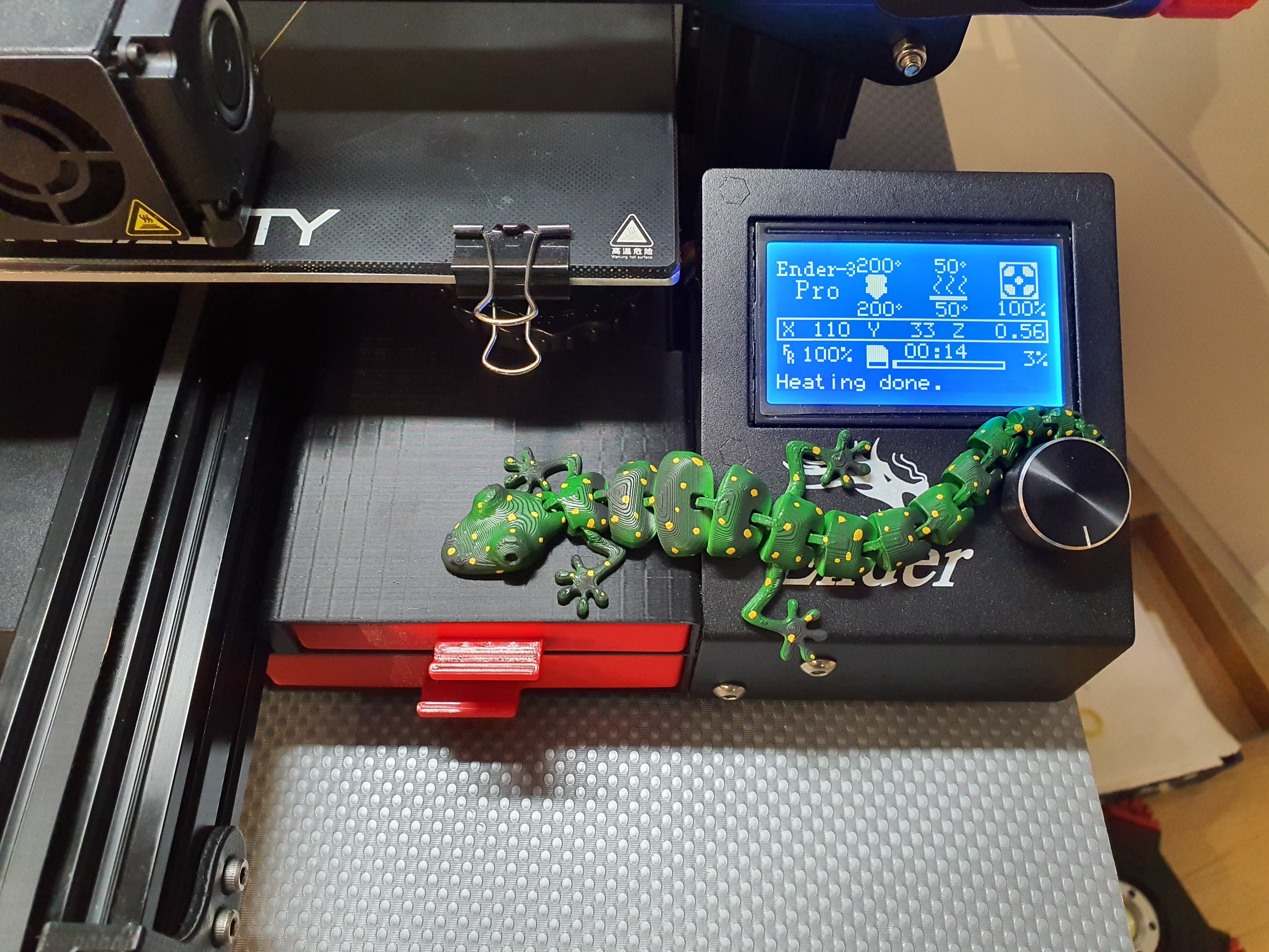 3D printing Articulated Lizard v2・Cults