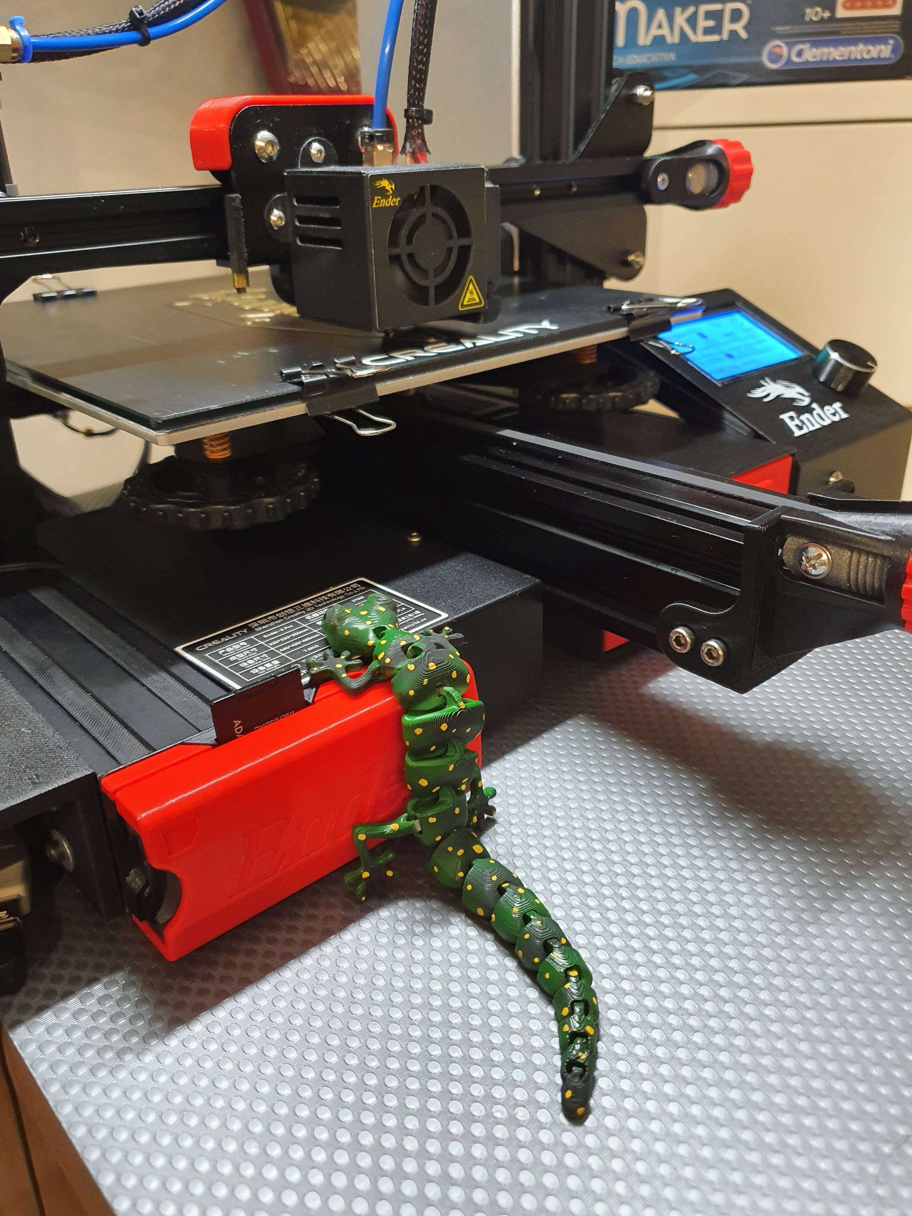 3D printing Articulated Lizard v2・Cults