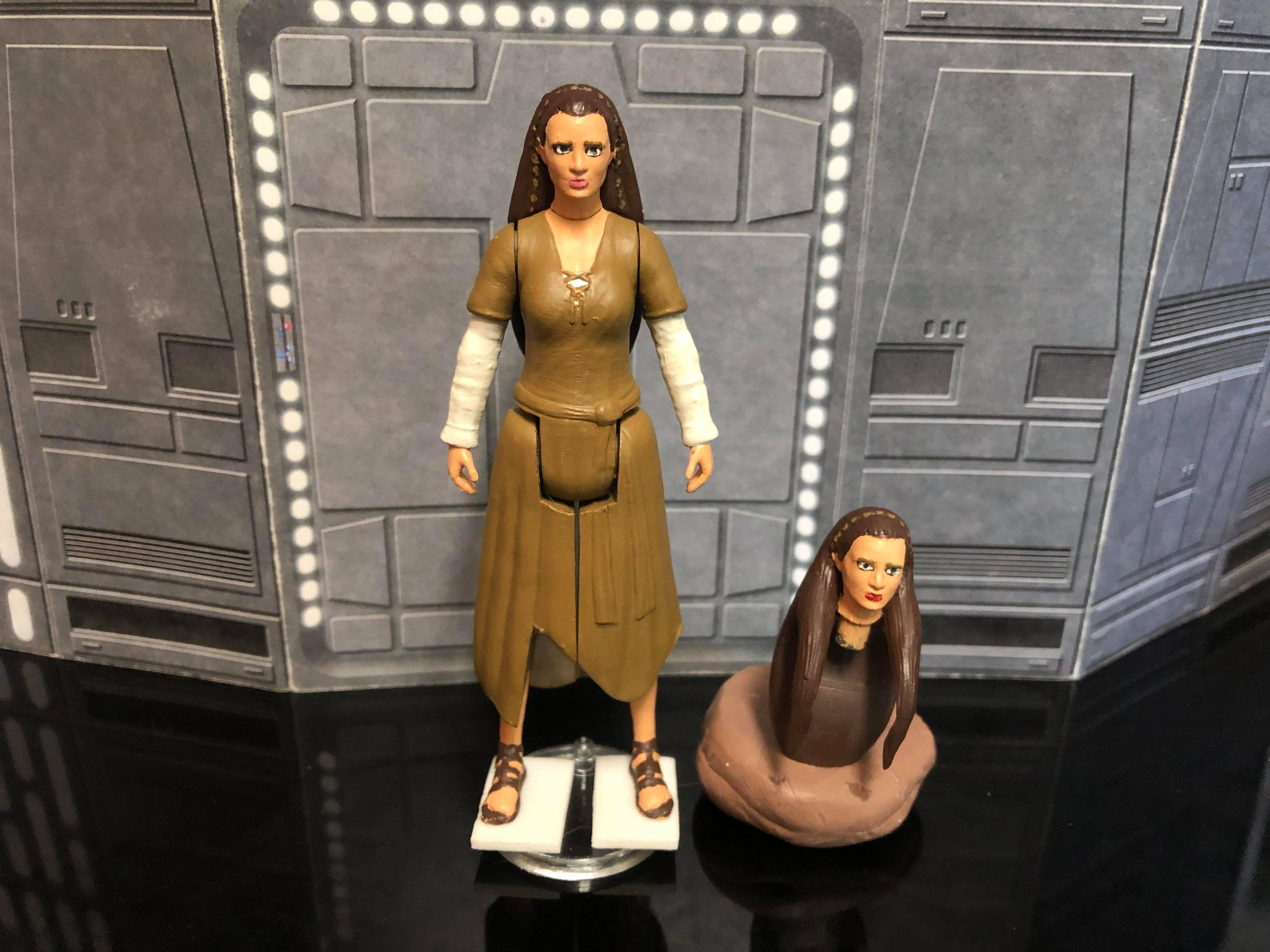 ⭐ STAR WARS PRINCESA LEIA ENDOR PUEBLO EWOK, CUSTOM VINTAGE FIGURA DE ...