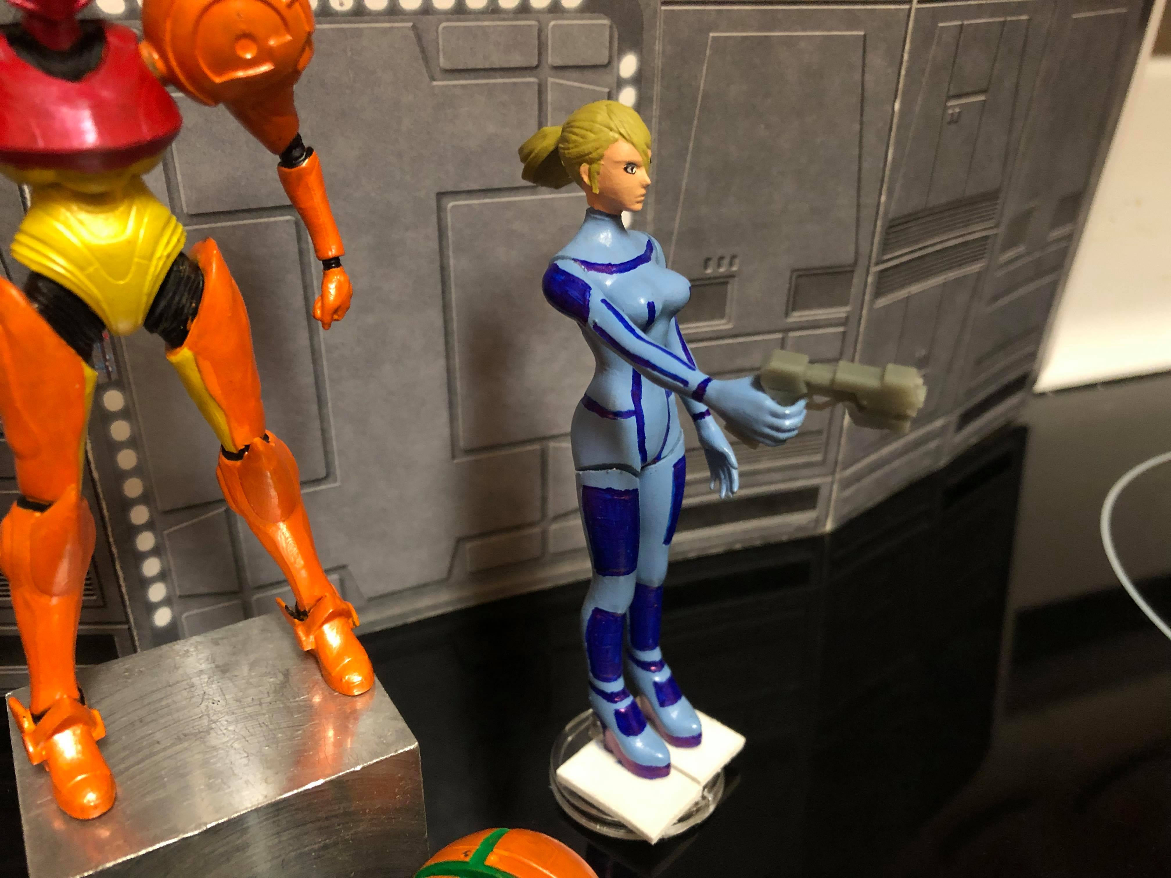 STL 文件 NINTENDO METROID ARTICULATED ACTION FIGURE, SAMUS ARAN, VARIA ...