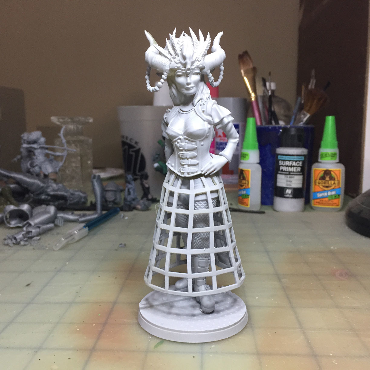 STL file Gothic Steampunk Girl Pinup 👧 ・3D print design to download・Cults