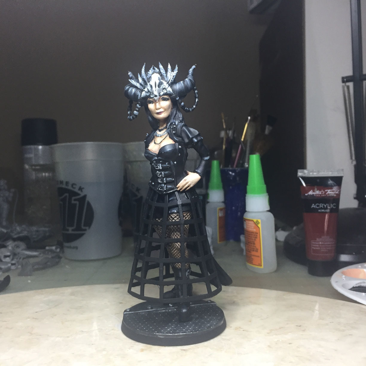 STL file Gothic Steampunk Girl Pinup 👧 ・3D print design to download・Cults