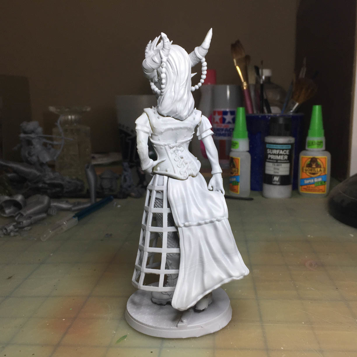 STL file Gothic Steampunk Girl Pinup 👧 ・3D print design to download・Cults
