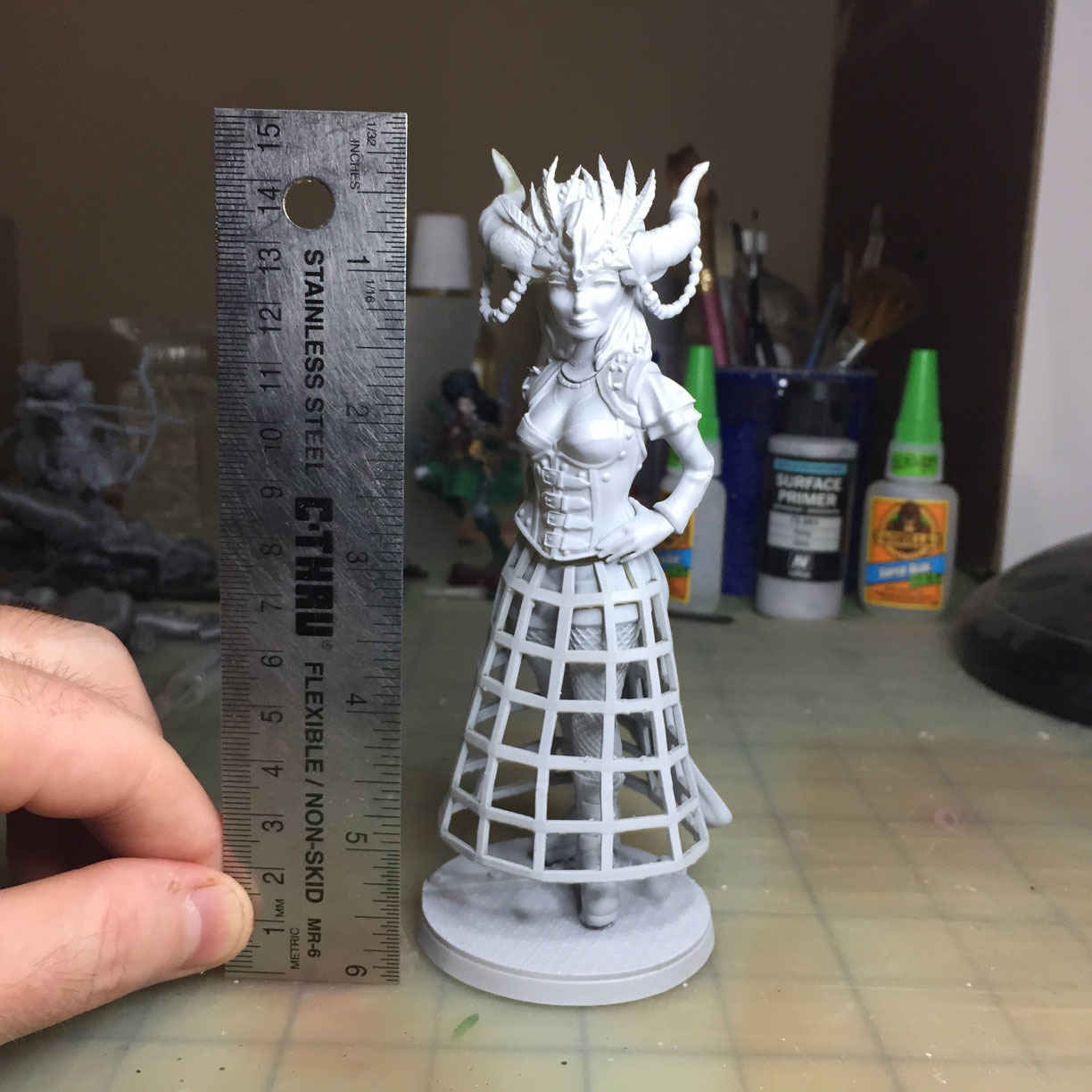 STL file Gothic Steampunk Girl Pinup 👧 ・3D print design to download・Cults