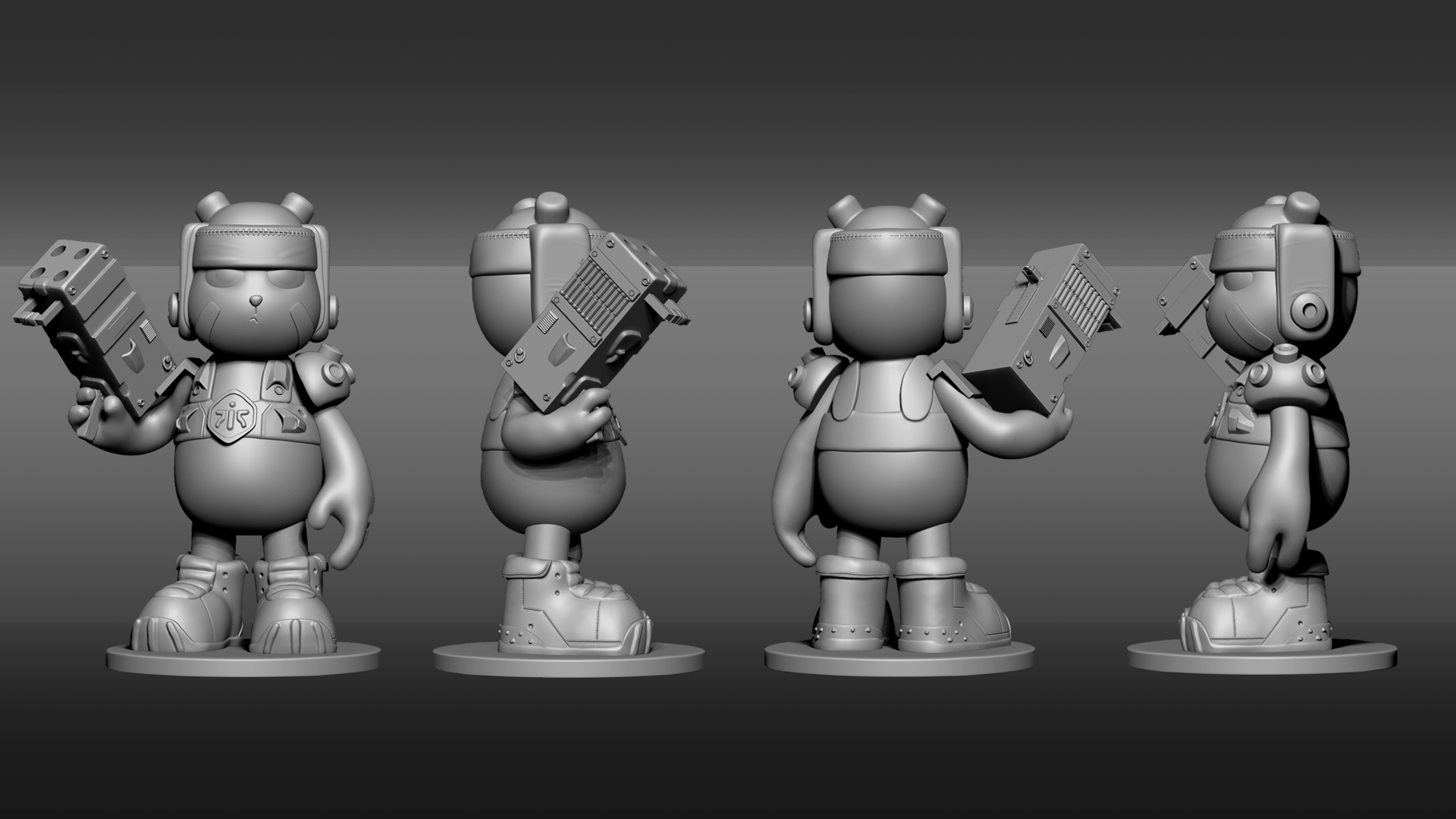 STL file Kumamon Digimon 🐉 ・3D printer model to download・Cults