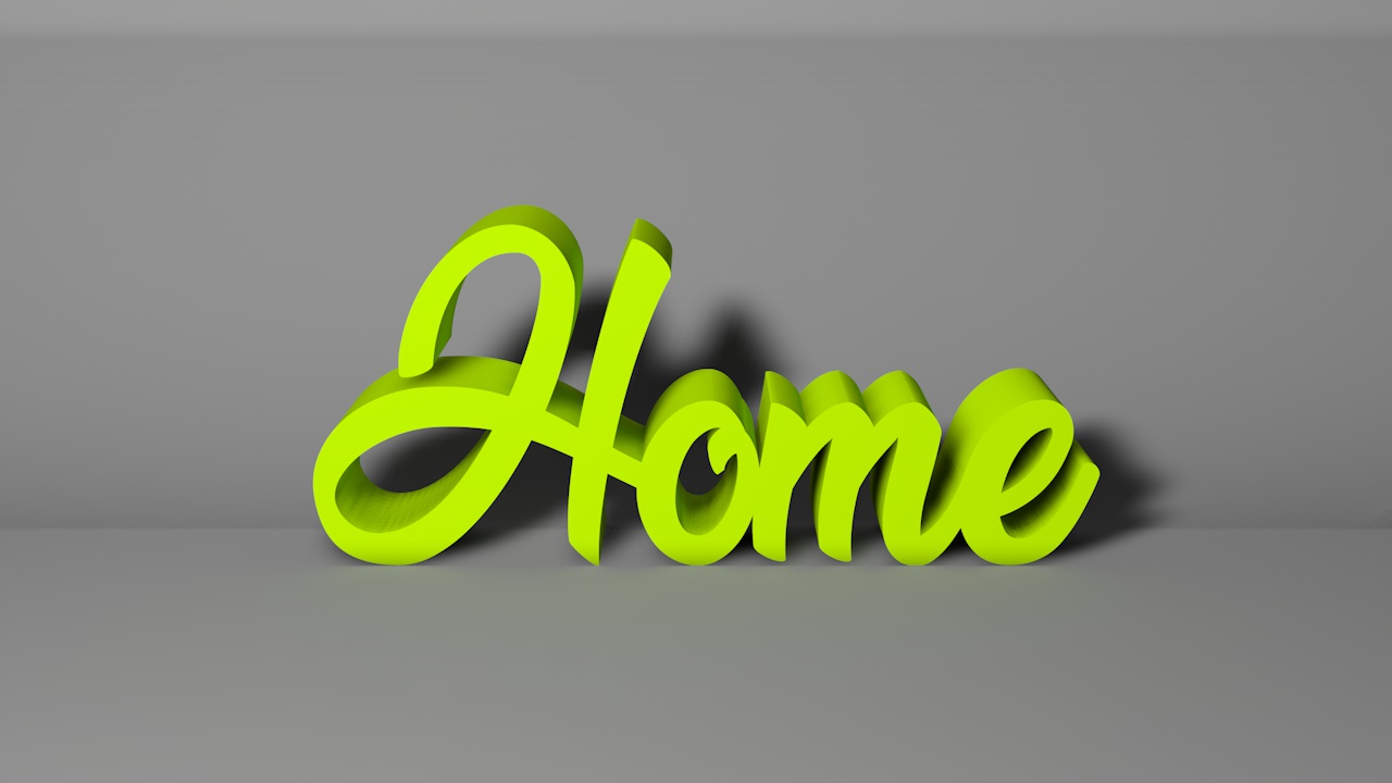 Файл STL Decorative letters "Home". 🏠 ・Модель для загрузки и 3D печати ...