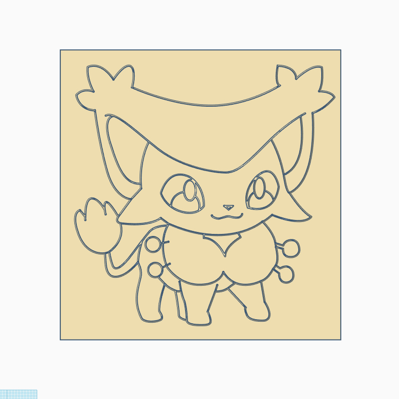 STL file Delcatty Cookie Cutter Pokemon Anime Chibi 🍪 ・3D printer ...