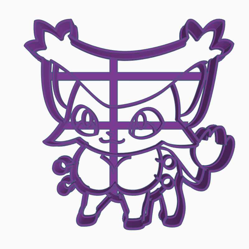 STL file Delcatty Cookie Cutter Pokemon Anime Chibi 🍪 ・3D printer ...