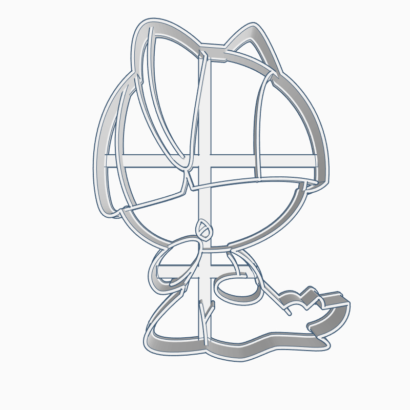 🐉 Ralts Pokemon Cookie Cutter Chibi Anime・ STL File for ・Cults