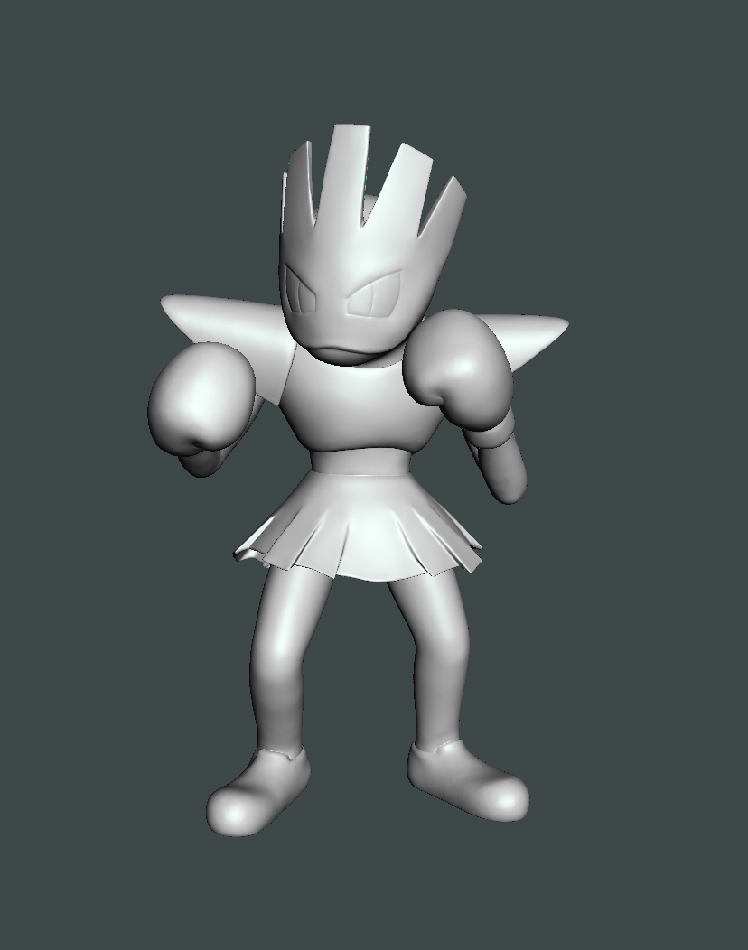🐉 Hitmonchan Fight Pokemon Fanart Model・ 3D File for ・Cults