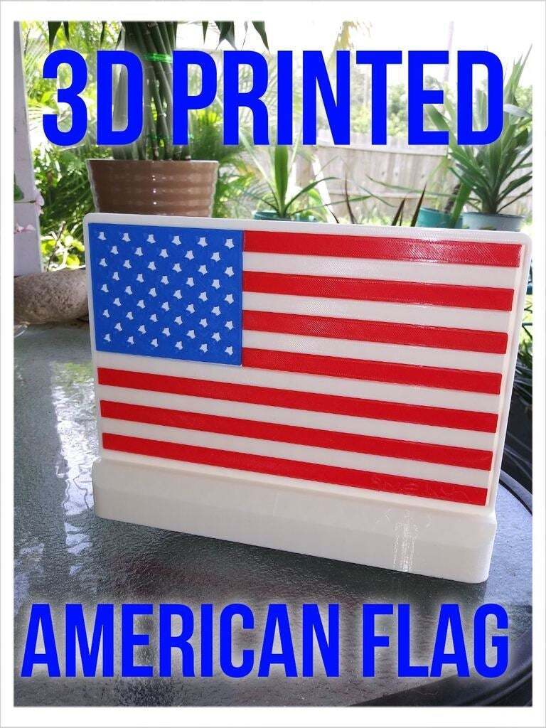 🎨 Happy 4th! 3D Printed American Flag・Free STL File for ・Cults