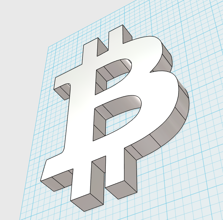 Free STL file Simple Bitcoin Logo BTC 🚩・3D printing template to ...