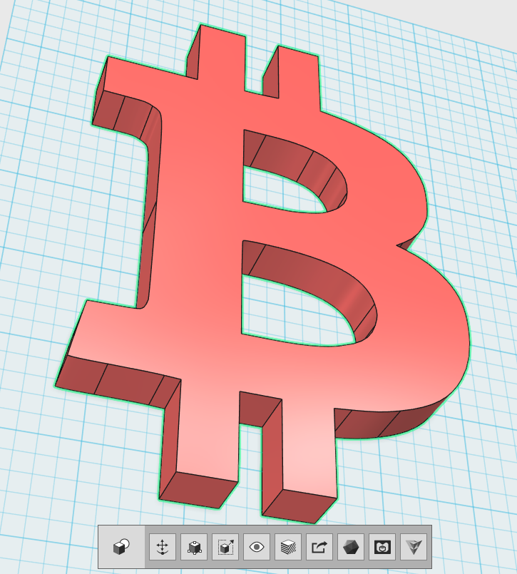 Free STL file Simple Bitcoin Logo BTC 🚩・3D printing template to ...