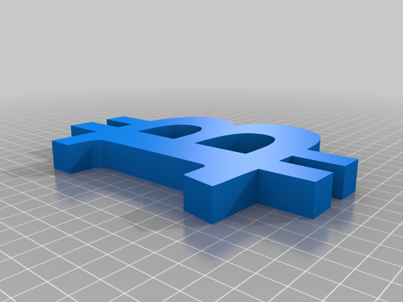 Free STL file Simple Bitcoin Logo BTC 🚩・3D printing template to ...