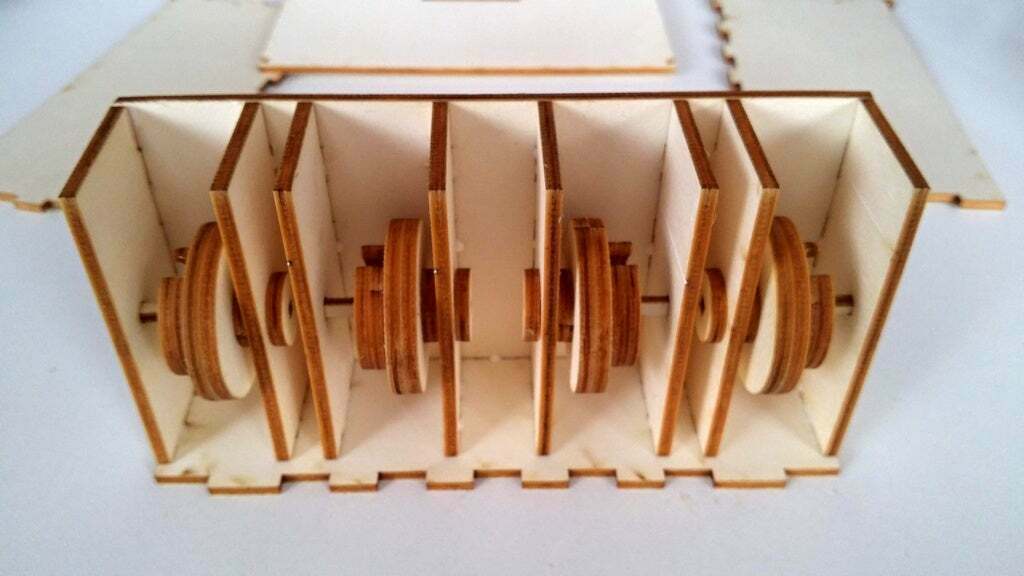 🪵 Wooden combination money-box・Free SVG File for 3D printing and CNC ...