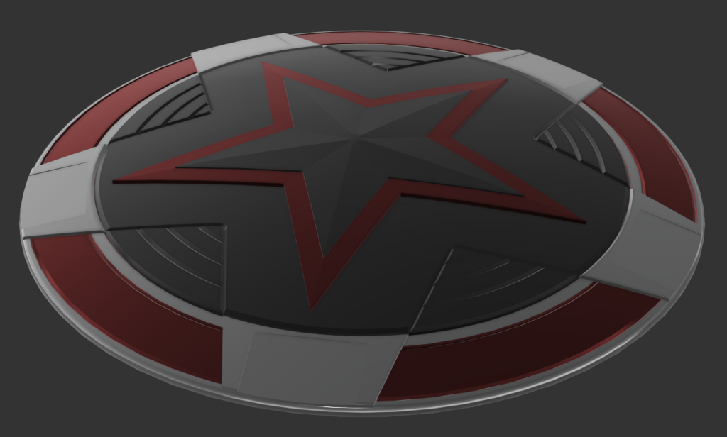 🛡️ red guardian shield・Free STL File for ・Cults