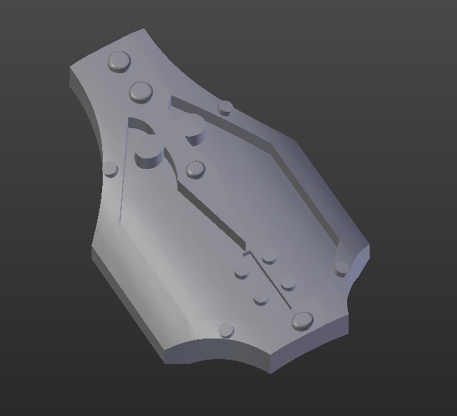 🎲 Ultra smooth armor pieces for royal chevaliers・Free STL File for ・Cults