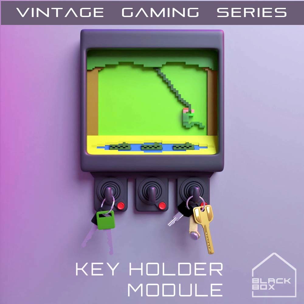 STL file Pitfall Diorama Atari 2600 with Key Holder 🔑・3D printing model ...