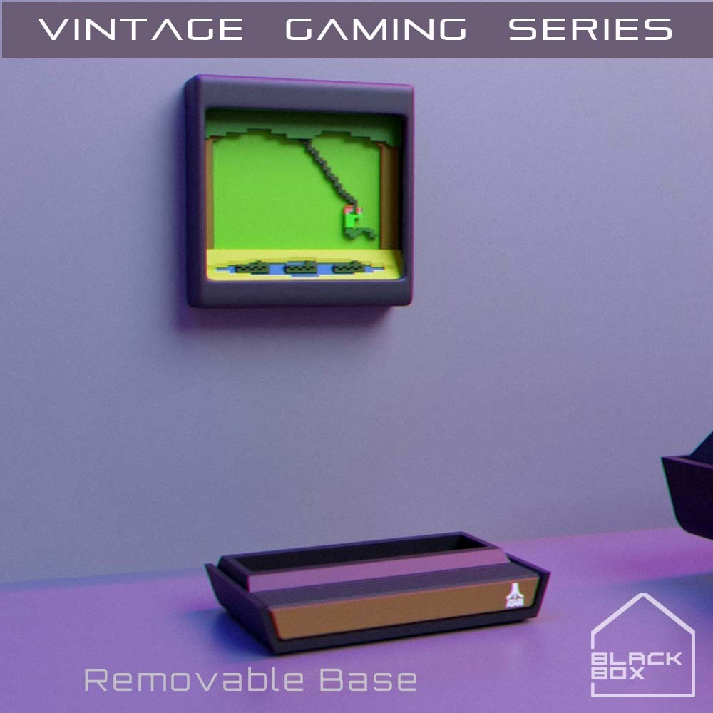 STL file Pitfall Diorama Atari 2600 with Key Holder 🔑・3D printing model ...