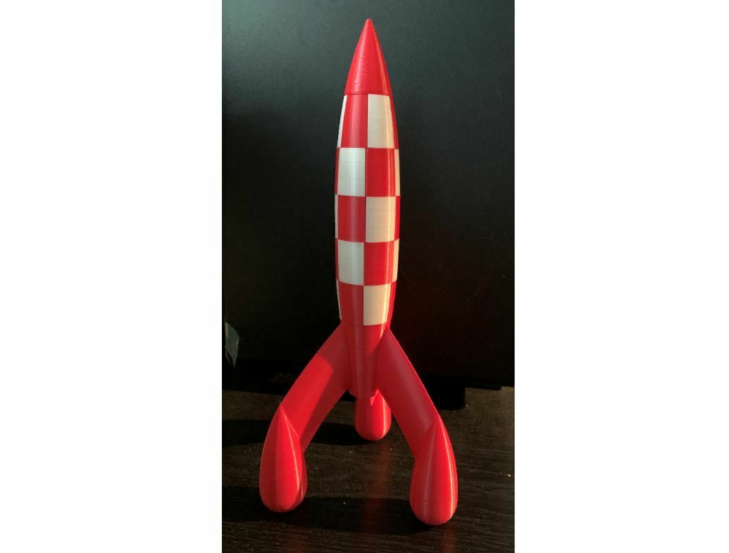 Impresión 3D Cohete Tintín • Hecho con una impresora 3D Creality CR-6SE ...