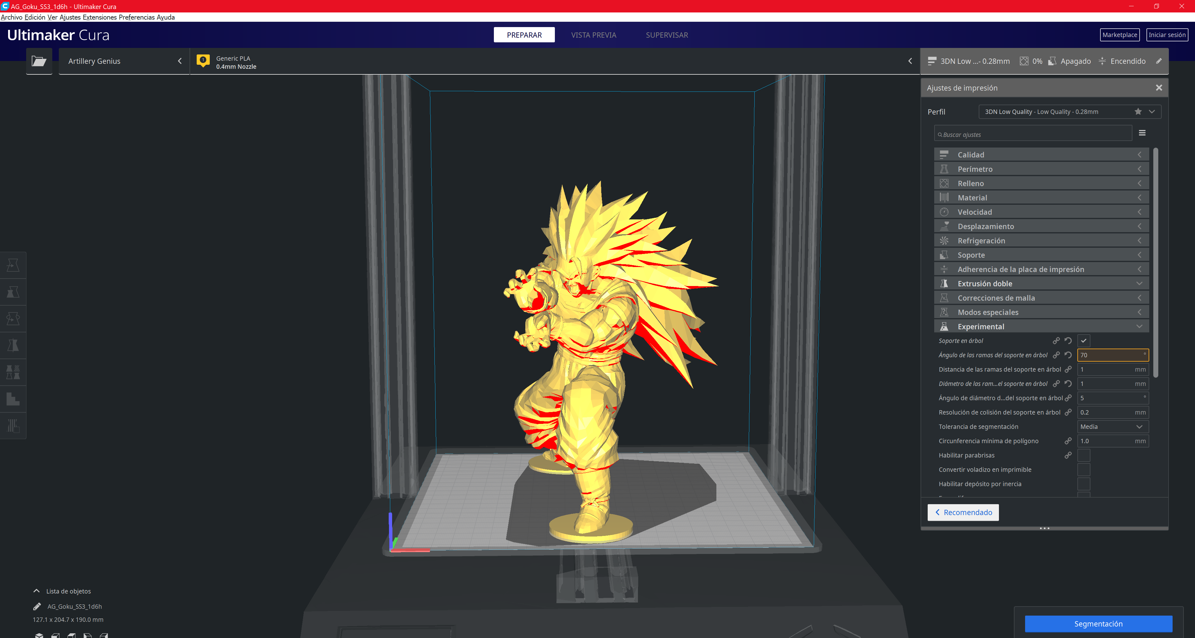 👽 Goku Super Saiyan 3 Collection・Free STL File for ・Cults